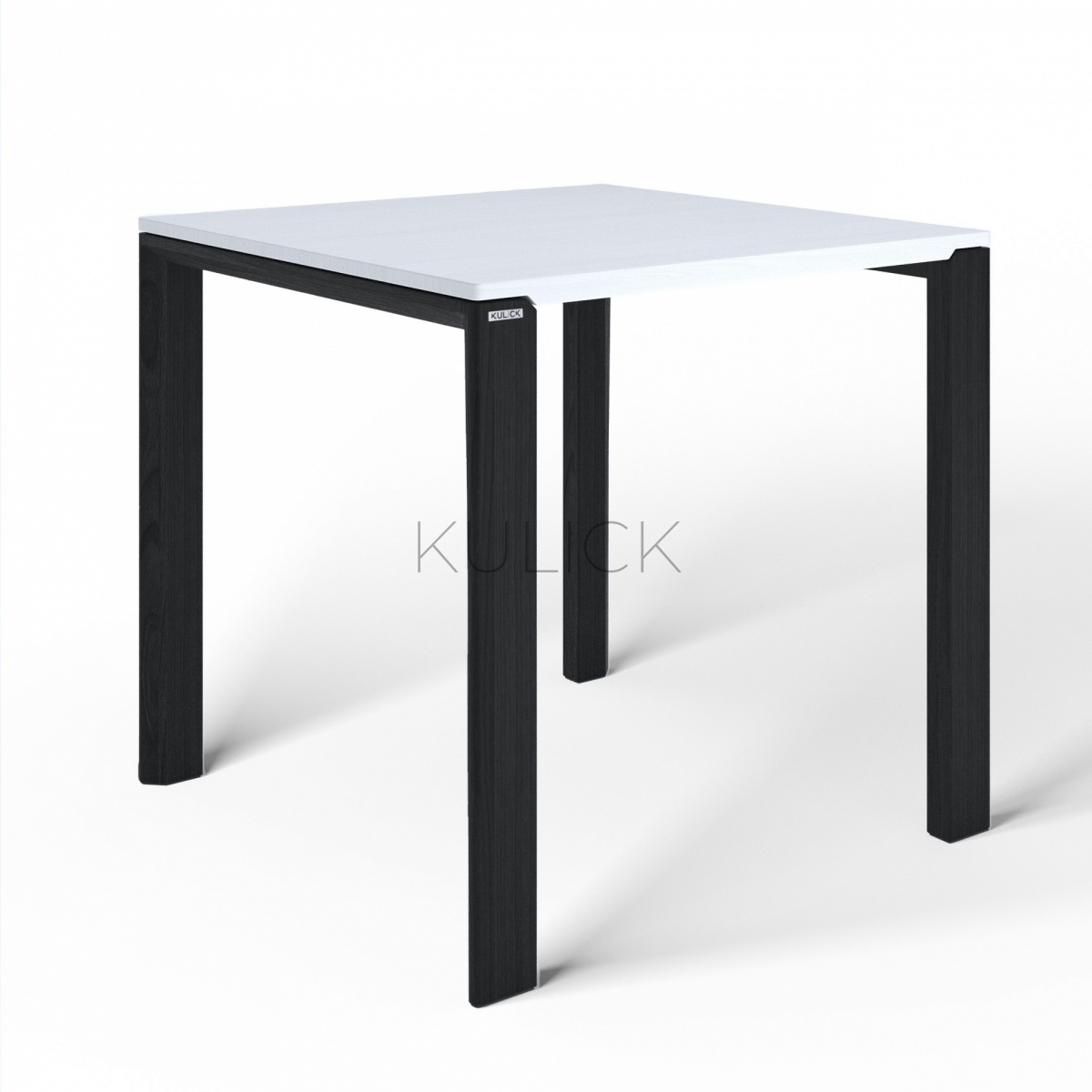Kitchen Table | Square Table OS White with Black